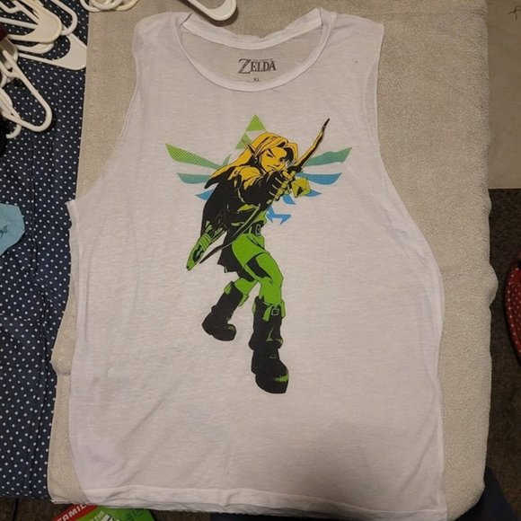 Tops | The Legend Of Zelda Cartoon Girls Muscle Top | Poshmark
